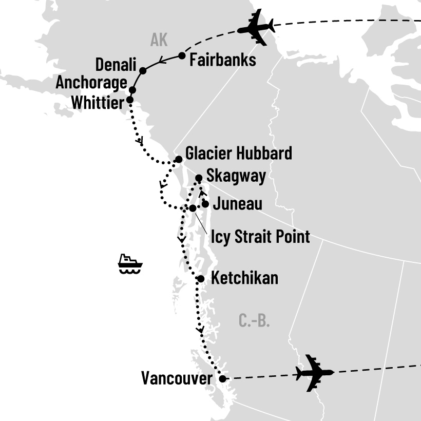 Circuit et croisière en Alaska - Groupe Voyages Québec